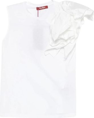 Max Mara Femme, Tops, Blanc, Taille: 42 FR D&eacute;bardeur