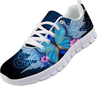CHAQLIN Butterfly Sneakers Femmes Léger Dames Baskets Respirant Adolescent Filles École Sport Chaussures De Course Taille 40