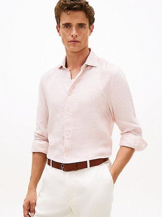 Tommy Hilfiger Chemise slim Smart Casual &agrave; rayures en lin