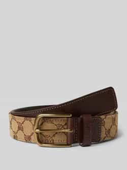 Joop G&uuml;rtel mit Logo-Muster und Dornschlie&szlig;e