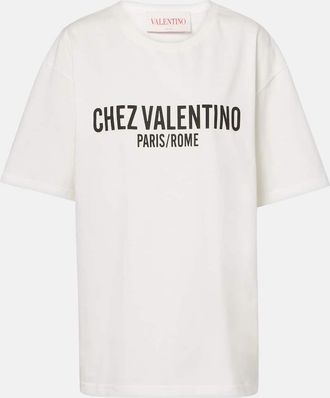 Valentino T-Shirt Chez Valentino aus Baumwoll-Jersey