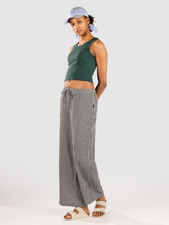 Blue Tomato Long Linen Pantalon noir