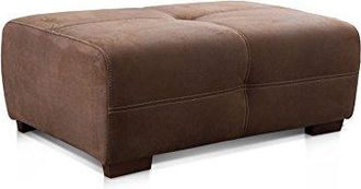 Cavadore Cavadore Hocker Mavericco / XXL Fu&szlig;hocker in Lederoptik / Industrial Style / Passend zu Big Sofa und Ecksofa Mavericco / 108 x 71 x 41 cm (BxHXT) / Mi