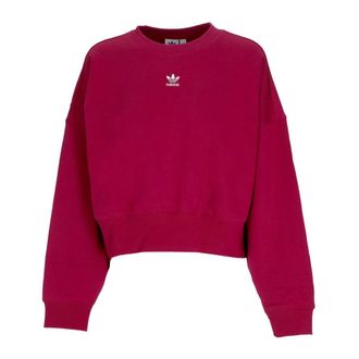adidas Femme, Sweatshirts et sweats &agrave; capuche, Rouge, Taille: 46 FR SweaT-shirt ras du cou bordeaux Legacy