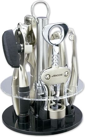 Arcos Zubeh&ouml;r - Geschenkbox Gadgets K&uuml;chenger&auml;te Set 5 St&uuml;ck - Zinklegierung - Verchromt Farbe Silber