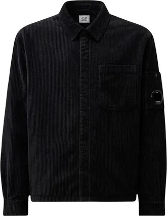 C.P. Company C.p. Company - Surchemise matelass&eacute;e en velours c&ocirc;tel&eacute; - Homme - Chemises - Noir - Taille: L