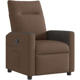 vidaXL Relaxsessel Braun Stoff Vidaxl