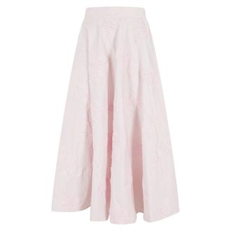 Rotate Flower Maxi Rock - - Skirts - Damen - Rosa - XS