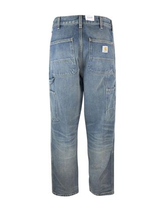 Carhartt Work in Progress Mens Jeans Double Knee Blue Cotton (smith Denim)