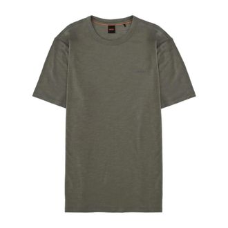 HUGO BOSS T-Shirt aus Baumwoll-Jersey mit Logo-Detail - - Tops - Herren - Grau - XL