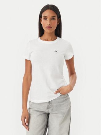 Calvin Klein Jeans T-Shirt J20J212883 Wei&szlig; Slim Fit