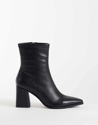 Simmi London Simmi London Bark bottines &agrave; talon carr&eacute; noires