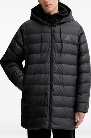adidas veste trois rayures &agrave; capuche - Noir
