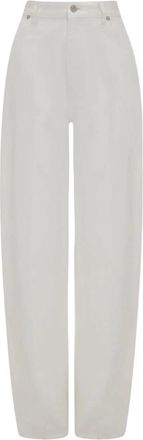 Victoria Beckham Femme, Jeans, Blanc, Taille: W25 High Waist Cinch Jeans