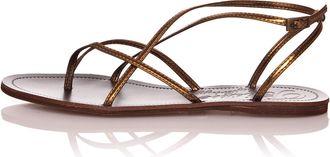 Bisue Ballerinas Sandale Lucía Plana Bronze EU 40