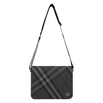 Burberry Homme, Sacs, Gris, Taille: ONE Size Grid Messenger Bag