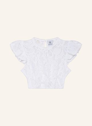 Hammerschmid Hammerschmid Dirndlbluse Diana Aus Spitze weiss