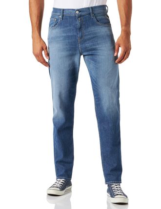 Replay Herren Sandot Jeans, 009 Medium Blue, 33W / 30L EU