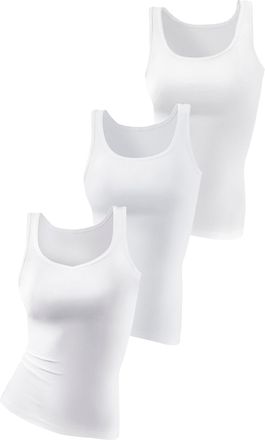 Petite Fleur Achselhemd PETITE FLEUR, Damen, Gr. 34, N-Gr, weiß, Feinripp, Obermaterial: 100% Baumwolle, unifarben, körpernah, tiefer Rundhals, Unterhemden, aus re