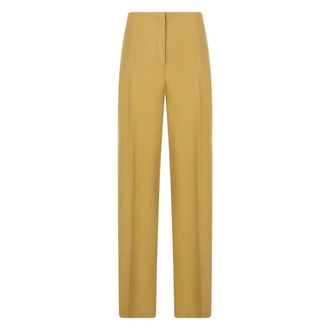 Alberta Ferretti Klassische Hose mit hohem Bund - - Trousers - Damen - Gelb - L