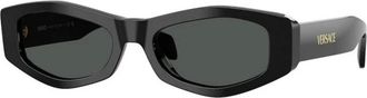 Versace Lunettes de soleil Wayfarer - unisex - Accessoires - Noir - Taille: 54 MM