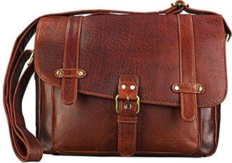 STILORD Lara &Eacute;l&eacute;gant Sac &agrave; main Cuir Marron Femmes pour iPad/Tablette-PC 10.1 pouces sac &agrave; l&eacute;paule Bandouli&egrave;re Sacoche en cuir v&eacute;ritable de vachette, Couleur: