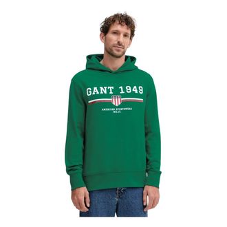GANT Graphic Hoodie - - Sweatshirts & Hoodies - Herren - Gr&uuml;n - XL