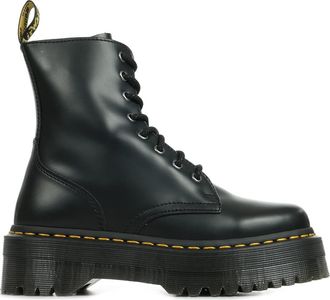 Dr. Martens Jadon Black Polished Smooth, Unisex-Erwachsene Stiefel, Schwarz (Black), 44 EU