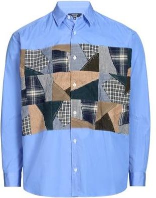 Comme Des Gar&ccedil;ons Chemise patchwork col classique en coton