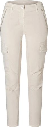 Cambio Leichte Cargo Hose mit Dekorativen Details - - Trousers - Damen - Beige - S