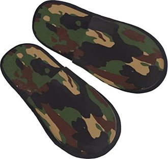 Generic Chaussons Femme Homme Camouflage Ray&eacute; Pantoufles En Peluche Confort Chausson DHiver Antid&eacute;rapant Chaussures Pour Int&eacute;rieur H&ocirc;tel Ext&eacute;rieur M