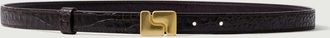 SOEUR CEINTURE NINON MINI MARRON CROCO