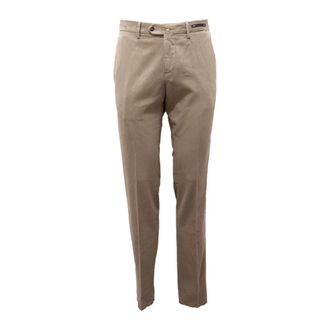 PT01 Pt01, Homme, Pantalons, Brun, Taille: S Pantalon de costume slim fit coton/cachemire