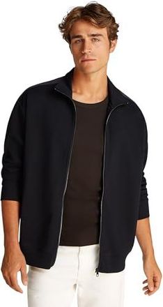 Calvin Klein Sweat dIntérieur avec Fermeture Éclair Homme Tape Zip Through avec Logo, Noir (CK Black), M