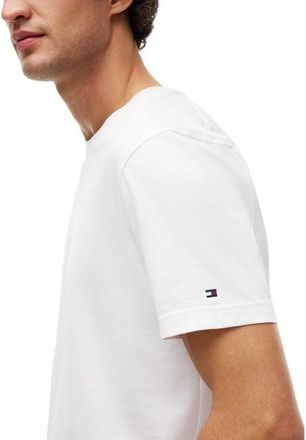 Tommy Hilfiger T-shirt uni &agrave; col rond en coton