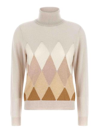 Ballantyne Rundhalspullover - Beige
