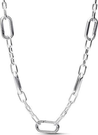 Pandora Pandora ME 393861C00-45 Collier à cinq maillons en argent sterling, compatible ME, taille : 45 cm, 45 cm, Argent sterling, Pas de gemme