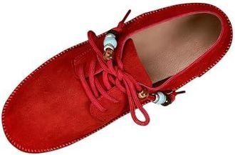 Generic Chaussures &agrave; lacets pour femme - Style d&eacute;contract&eacute; - Large largeur - Couleur unie - R&eacute;tro - Polyvalentes - L&eacute;g&egrave;res - Confortables - &Eacute;l&eacute;gantes - Pour l