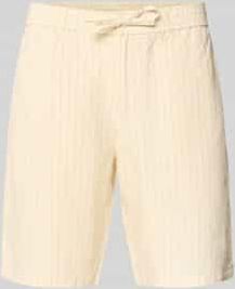GANT Straight Fit Leinenshorts mit Ges&auml;&szlig;taschen