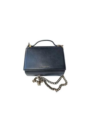 Givenchy Black leather mini Pandora box bag