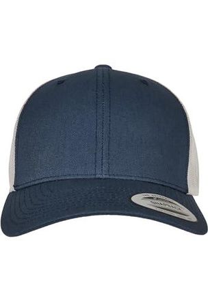 Flexfit Casquette de Baseball Unisexe, Opaque, Bleu Marine/Gris, Taille Unique