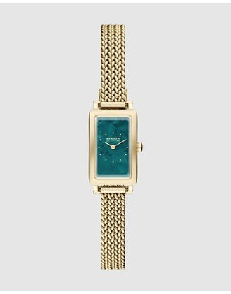 Skagen Hagen Mikro-Zeigeruhr aus goldfarbenem Edelstahl in Gold