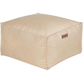 Beliani Beliani - Pouf de Type Ottoman de Forme Rectangulaire 50 x 50 x 30 cm en Coton Noir et Blanc avec Motif Traditionnel pour Salon ou Chambre