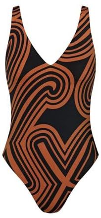 Triumph Flex Smart Summer OP 08 pt One Piece Swimsuit Femme, Brown - Dark Combination, 03