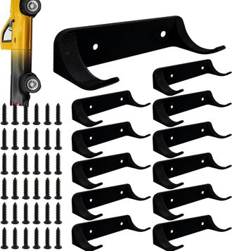 Generic Spielzeugauto-Halterung F&uuml;r Die Wand - 12 X Halterung, St&auml;nderaufh&auml;nger, Auto-Display-Wandhalterung, Fahrzeugmodelle-Schaufenster, Langlebiges Sammlun