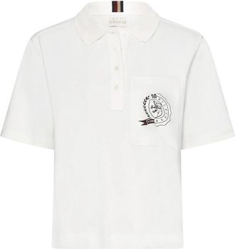 Tommy Hilfiger Tommy Icons Logo Poloshirt - - Tops - Damen - Wei&szlig; - S