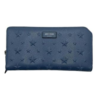 Jimmy Choo London Portefeuille Long Pre-owned (Bi-pli) - Femme - Pre-owned - Bleu - Taille: ONE Size