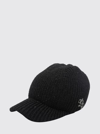 Liu Jo Casquette de baseball en maille c&ocirc;tel&eacute;e avec logo en m&eacute;tal