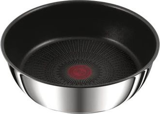 T-fal Ingenio Sauteuse 24 cm, Induction, Revêtement antiadhésif, Acier inoxydable, Gain de place, Indicateur de température, Fabriqué en France, Preference 