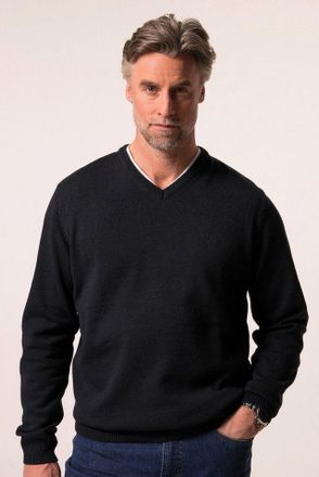 Boston Park Rundhalspullover Pullover V-Ausschnitt